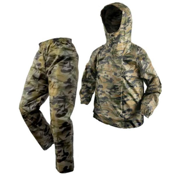 FUJITE 3104 迷彩ヤッケ上下組 グリーン 単サイズ2着セットメーカー：FUJITE（富士手袋工業株式会社）品質：ポリエステル/100％カラー：迷彩グリーンサイズ：Ｍ〜4Ｌ適応サイズM：身長 155-165cm ウエスト 70-85...