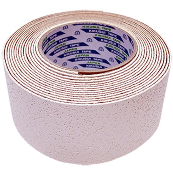 道路や駐車場に用いられる線引き用ラインテープ。熱溶着タイプでガスバーナーで貼り付けます。反射ビーズ入りで車のライト等を反射します。道路のレーン表示や通行区分表示、駐車スペース表示などの表示用に適しています。 メーカー：菊水テープ株式会社型番...