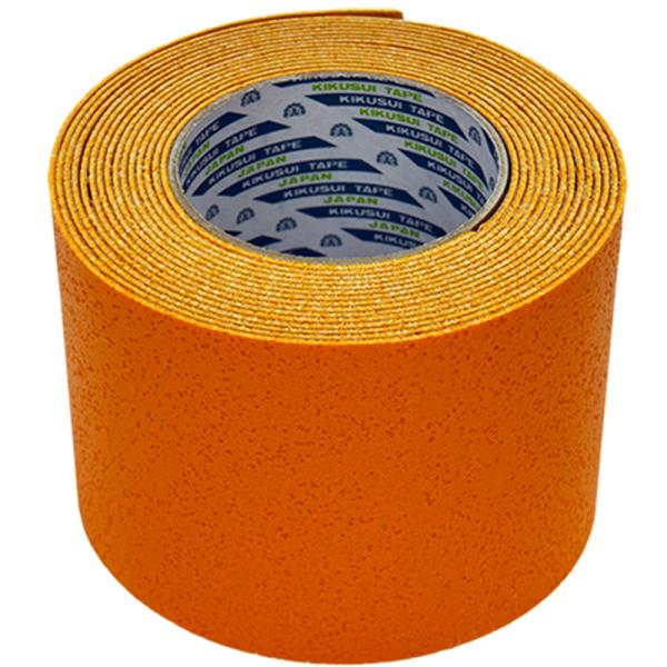 道路や駐車場に用いられる線引き用ラインテープ。熱溶着タイプでガスバーナーで貼り付けます。反射ビーズ入りで車のライト等を反射します。道路のレーン表示や通行区分表示、駐車スペース表示などの表示用に適しています。 メーカー：菊水テープ株式会社型番...