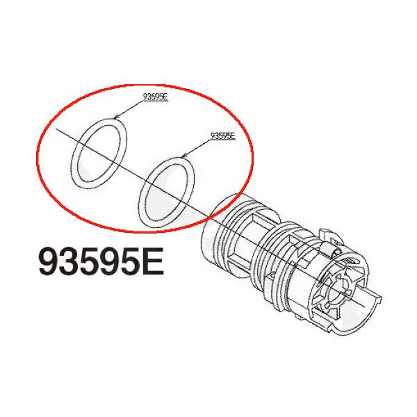 TOTO　スペーサー用 Oリング　th93595E　4個セット水栓金具取り替えパーツ サーモ混合水栓開閉ユニットのスペーサー部　THA1型　用のＯリングですシャワー金具　バス水栓使用対象商品　TMJ40C3LRZ型