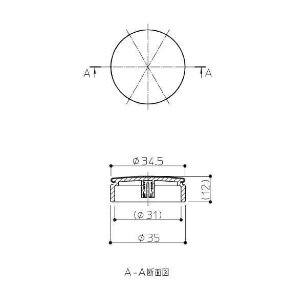 TOTOAFKA136バスルーム パーツ　ワンプッシュ押しボタン  SUS 部材　適用製品 KYV　KAV　HAQ　WBV　RZV