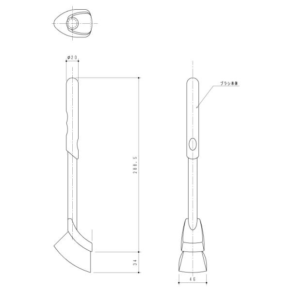 トイレブラシ　GHS31299#NW1　ホワイト　GHS31299の代替品ブラシのみの販売