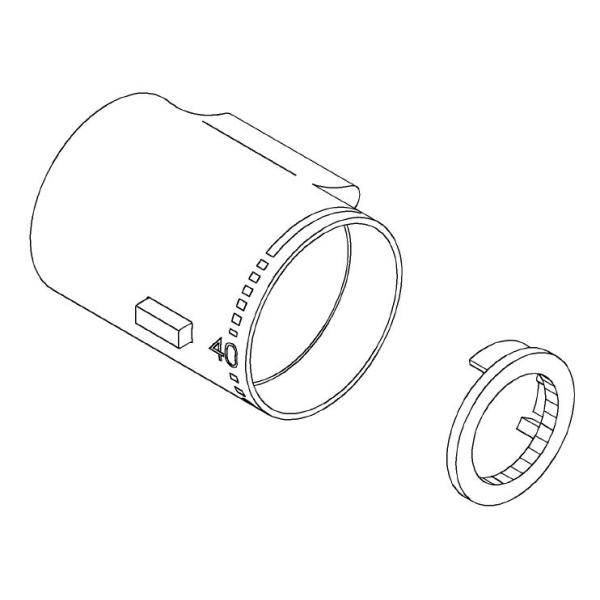 TOTOTHA29温度調節ハンドル部　壁付サーモ２０TMHG40型用　適用機種TMHG40C1Z，TMHG40CC，TMHG40CCR，TMHG40CCRZ，TMHG40CCS，TMHG40CCSR，TMHG40CCSRZ，TMHG40CC...