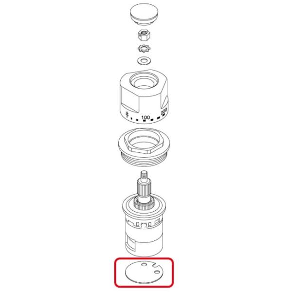 KVK　旧ＭＹＭ　下部パッキン　ZK118A292旧ＭＹＭPZ359(計量カートリッジ）下部パッキンカートリッジ交換時の必需品です適合機種KM155GシリーズKM159シリーズKM296KM297シリーズKM298シリーズ等