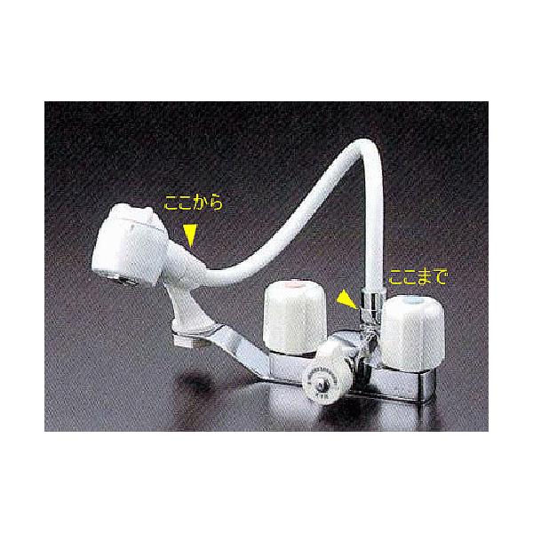 KVK　洗髪用シャワーホースのみ　ZKF232KVK洗面水栓用KF12F2　KF12F2-1B等用長さ　500mm適合ロットシール品番KF12F2-1CNCL・KF12F2-1SW・KF12F2-1ZSW KF317NF-JAN・KF317...