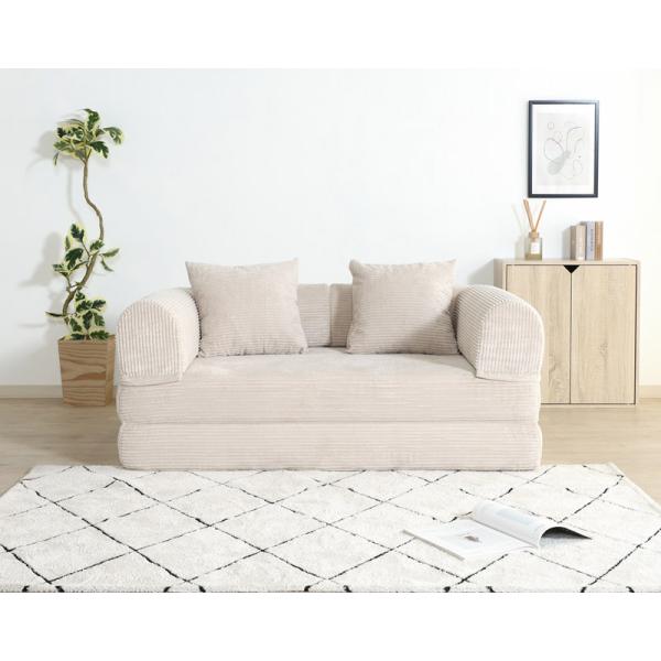 6つの「だらっと」ポイント 1. 肌ざわりの良いコーデュロイ素材 柔らかなコーデュロイ生地は、温かみがあり、冬にぴったりの素材です。 2. ちょうどいいコンパクト設計 幅140×奥行95cmのサイズ感は、一人暮らしでも圧迫感がなく、すっきり...