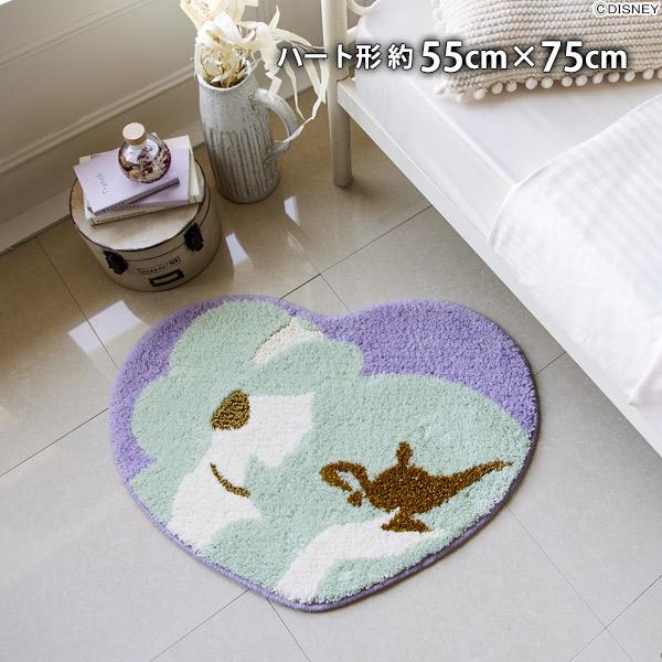 ◆サイズ：約55×75cm(変形：ハート形)◆入数：1枚◆柄・カラー・組成：　ジャスミン#4(G) アクリル95%、ポリエステル5%◆パイル長：15/10mm◆機能：防ダニ、滑り止め加工、日本製◆代引不可 【送料について】沖縄・離島のお客様...