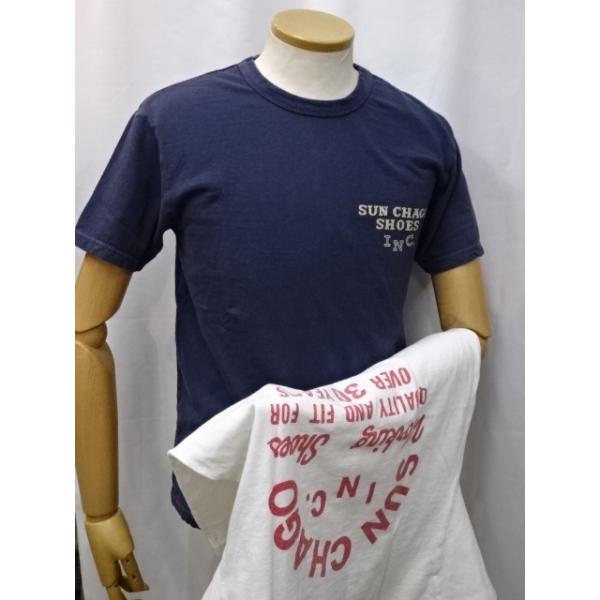 UESの"SUN CHAGO" プリントＴシャツです。フロント・バックともにアメカジ感満載のプリントがされているデザインです。店頭でも販売しておりますので、売り違いの際はご了承ください。画像について商品の画像はなるべく実物と近くなる様画像処...