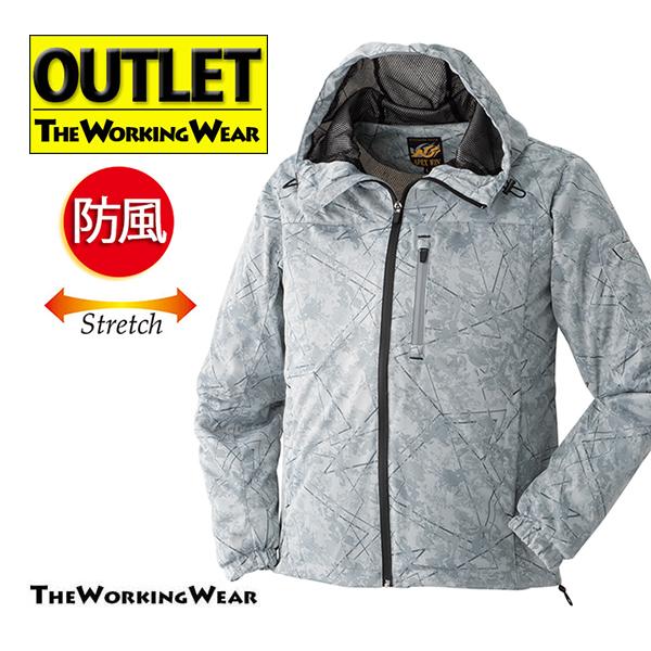 作業にカジュアルにイベントにスポーツに着用用途の多い裏メッシュジャケットストレッチ素材のウインドブレーカーアウトレット品につき不良以外の返品はお受けできません。【素材・混率】表地：ポリエステル100％　裏地：ポリエステル100％　【カラー】...