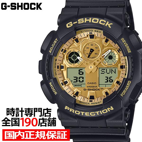 【発売日：2025年08月08日】タフネスを追求し進化を続けるG-SHOCKから、Black and Gold Seriesのご紹介です。商品番号：GA-100GGB-1A9JFシリーズ：ANALOG-DIGITAL GA-100 SERI...