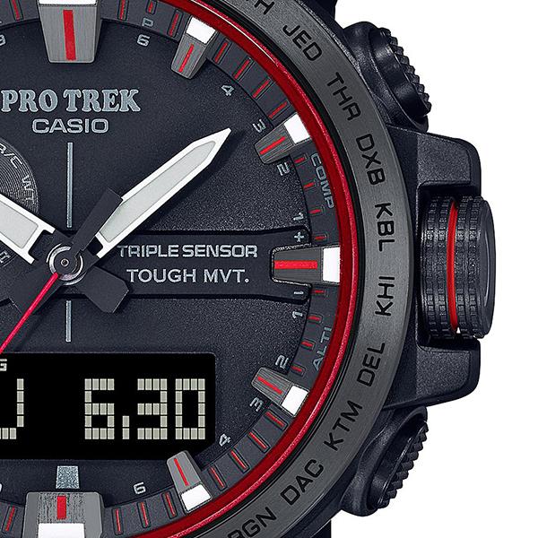 レビュー プロトレック FIREFALL ファイヤー・フォールシリーズ PRW-60YT-1JF メンズ 腕時計 電波ソーラー チタン 炎の滝 ...