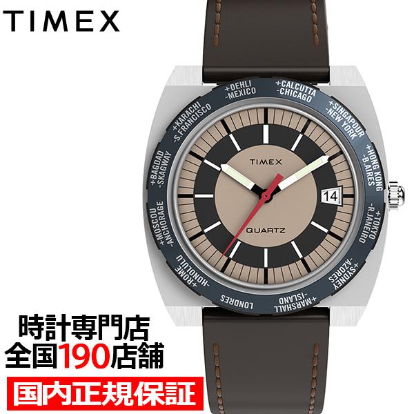 【発売日：2025年11月07日】タイメックスより、1972年に登場した歴史的モデル「World Time」が復刻。レトロ新しい魅力と腕時計の歴史を感じることができる復刻モデルです。商品番号：TW2Y31300商品名：Q TIMEX 197...
