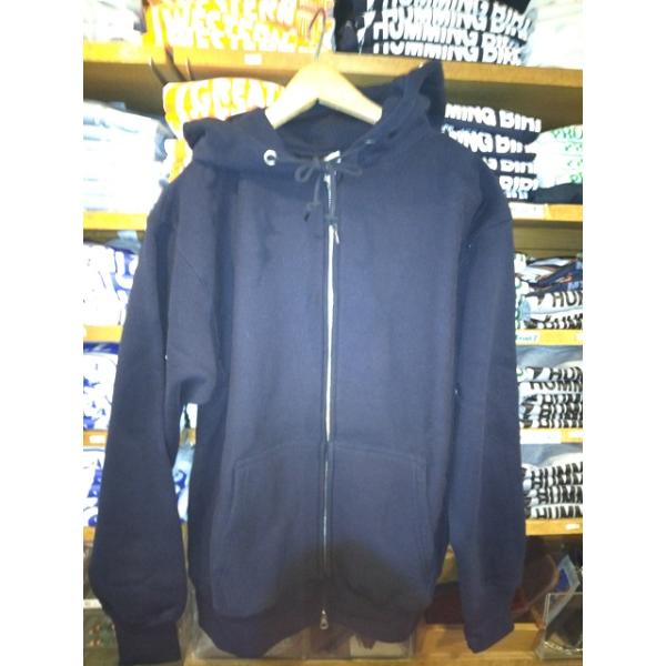 ヘビーウエイト 12oz ZIPフード付きパーカー裏起毛 ZIPフード付きパーカープロ用スウェット商品カラー／NAVY