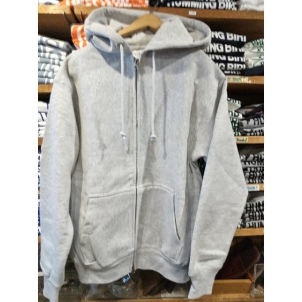 ヘビーウエイト 12oz ZIPフード付きパーカー裏起毛 ZIPフード付きパーカープロ用スウェット商品カラー／アッシュグレー