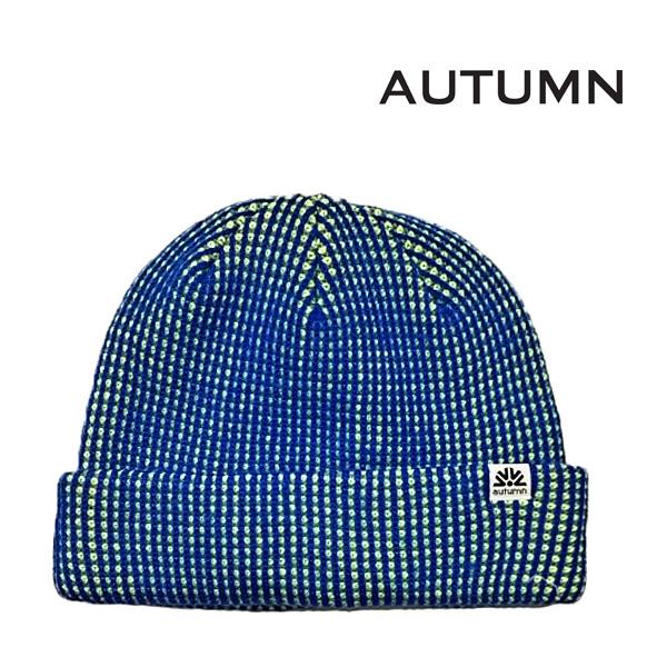 AUTUMN HEADWEAR　オータムニット帽　帽子　CAP　ビーニー　SNOWBOARD　2022　ブルーSimple Fit. 10" Tall, 3" CuffArmy Green/Highlighter Stripe with a...