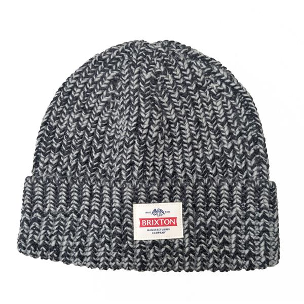 BRIXTON　ブリクストン帽子　ニットキャップ　ニットワッチ　ニット帽　ビーニー　ブラックＸグレー　2025  プロサーファー・プロスケーター・ロックミュージシャンにも愛用されているブランドです。クラシックな雰囲気をまといながら、現代のラ...
