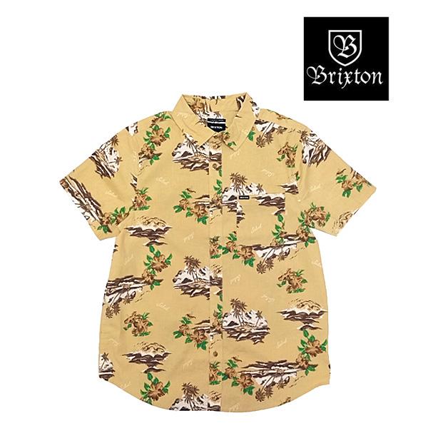 BRIXTON　ブリクストンSTANDARD FIT　メンズ　半袖シャツ　総柄　2023　透け感なし　ストレッチ素材プロサーファー・プロスケーター・ロックミュージシャンにも愛用されているブランドです。※こちらの商品は旧モデルにつき、大幅にお...