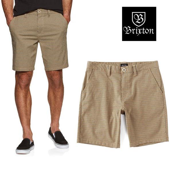 BRIXTON　ブリクストンハーフパンツ　短パン　膝丈　メンズ　チェック柄 プロサーファー・プロスケーター・ロックミュージシャンにも愛用されているブランドです。※検品をしておりますが旧モデルにつき多少の汚れや変色が見受けられる場合がございま...