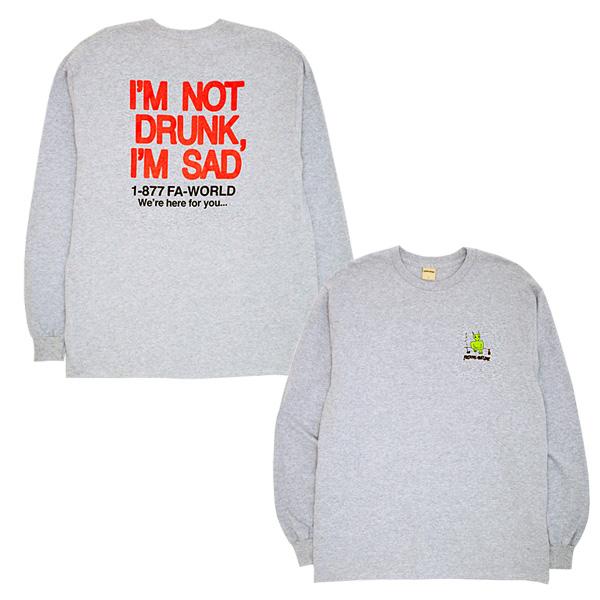 FUCKING AWESOME　ファッキンオーサムTシャツ　長袖　ロンT　グレーFUCKINGAWESOME は、2003年にスケートボーダーJASON DILL(ジェイソン・ディル)と様々なブランドやニュージックの監督を務める写真家のMI...