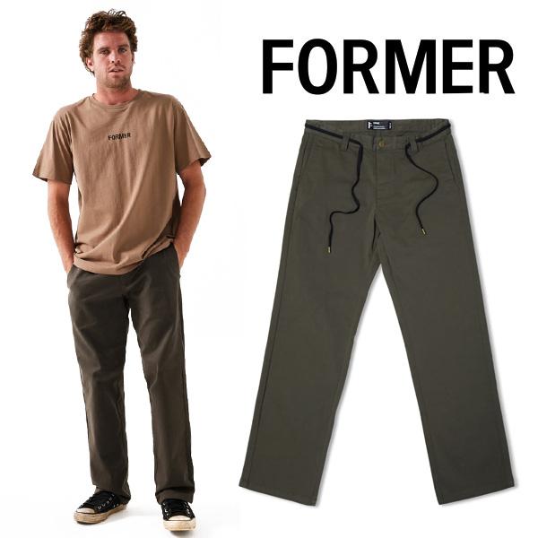 FORMER　フォーマー世界中で絶大なる人気を誇るクレイグ アンダーソン、デーン レイノルズ、オースティン ジレット、ディラン リーダーによって設立されたアパレル ＆ メディアブランドカンパニー。ストレートパンツ　コットンパンツ　ロングパン...