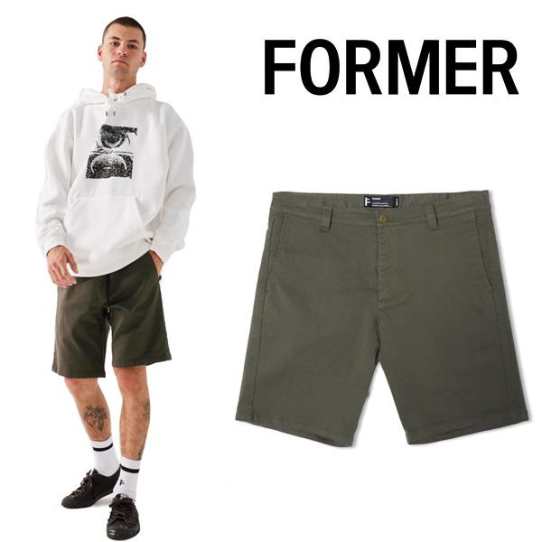 FORMER　フォーマー世界中で絶大なる人気を誇るクレイグ アンダーソン、デーン レイノルズ、オースティン ジレット、ディラン リーダーによって設立されたアパレル ＆ メディアブランドカンパニー。コットンパンツ　ハーフパンツ　SKATE実寸...