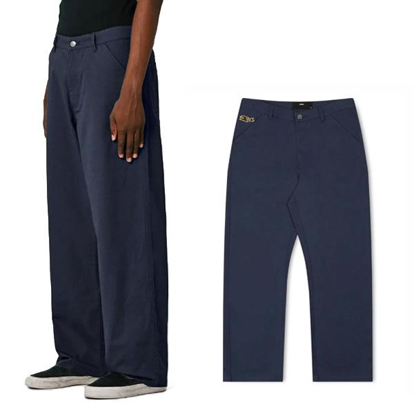 FORMER　フォーマーロングパンツ　ボトムス　ワークパンツ　バギーフィット　メンズ　2025　ネイビーパンツ　生地薄めフォーマーのファウンダーであるデーン・レイノルズがによるデザイン。しっかりとした生地を使ったFORMER Reynold...