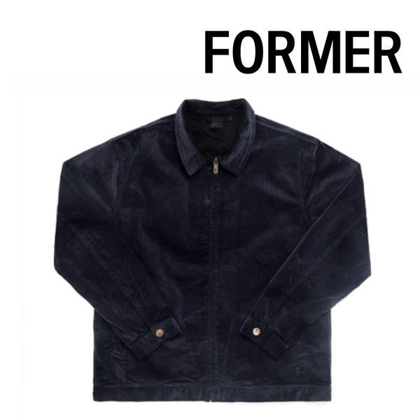 FORMER　フォーマーストレッチが効いていて、上品な光沢のある太畝のコーデュロイジャケット。CORD OUTER-SHELLZIP DOWN FRONTFORMER LABELS AND TRIM PACKAGEアウター　ジップアップ　コ...