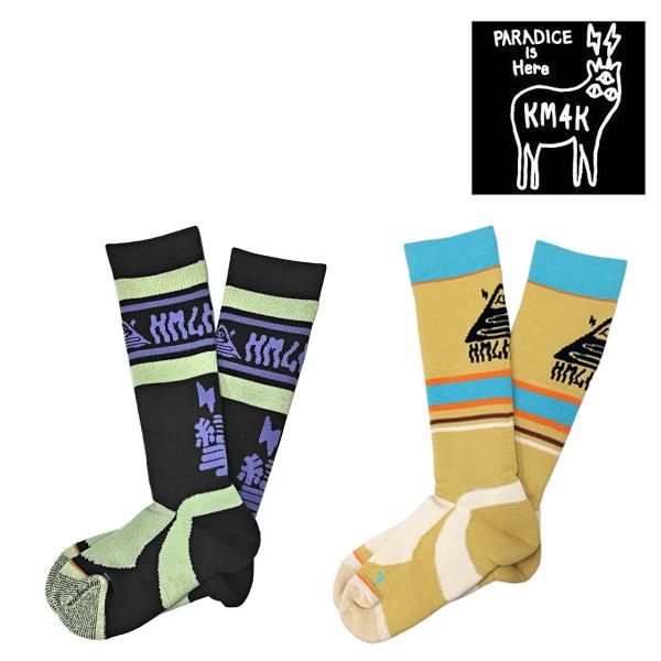 KM4K　カモシカスノー用ソックス　スノーボード　スキー　靴下　2023-24　Made in Japan・吸汗速乾性とデオドラント効果に優れたドイツ生まれのアクリルファイバー「DRALON」を使用。・足の甲、かかと、土踏まずに適度な着圧効...