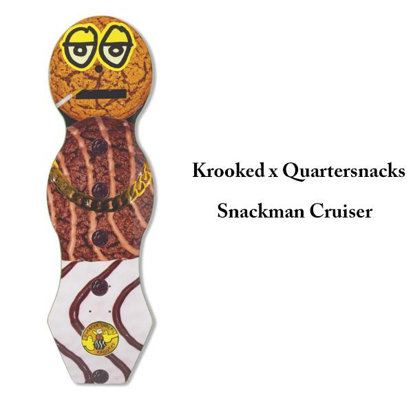 KROOKED SKATEBOARDS　クルキッド クルーキッドQUARTER SNACKS　クウォータースナックススケートボード　デッキ　スケボーサイズ：=配送方法：宅配便商品番号：KR-64-CSTMタグNO：4794-1※検品及び保管...