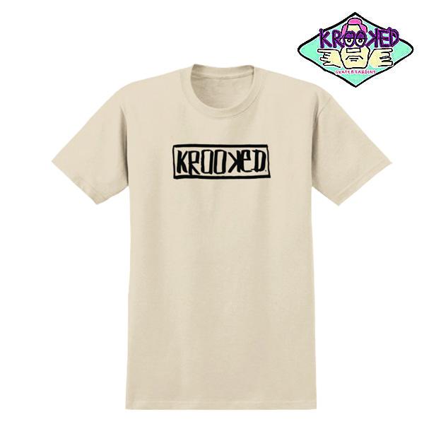 KROOKED SKATEBOARDS　クルキッドクルーネック　半袖Tシャツ　Tシャツ　ベージュ2002年に元REALに在籍していたマーク ゴンザレスが設立したDECKブランド。スケート界でもアート界でも絶大な支持を受けるマーク ゴンザレス...