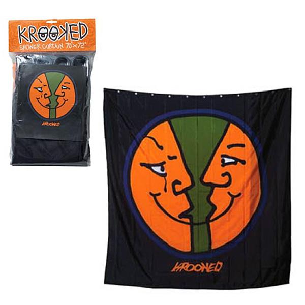 KROOKED SKATEBOARDS　クルキッド クルーキッドシャワーカーテン　カーテンリング付き（12個）サイズ：縦/横（cm）ONESIZE：約182.0/177.0配送方法：【宅配便】商品番号：【KR-S-CRTN】タグNO：【33...