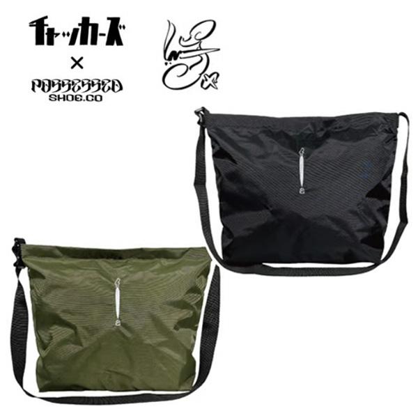 POSSESSED SHOE.CO　ポゼスト シュー420デニールの厚手で光沢のあるナイロンを使用した、LPサイズのショルダーバックです。マチがあるため、10枚程度のLPが収納出来ます。インサイドポケットが付いており、細かいアイテムも分けて...