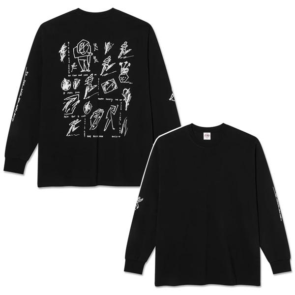 POLAR SKATE CO.　polar skateboardポーラー スケートボード カンパニー　長袖 Tシャツ　メンズ　ブラックTシャツ　20242011年にスウェーデンのマルメを拠点に90年代にアメリカのスケートボードカンパニー「M...