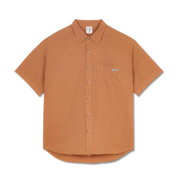 POLAR SKATE CO.　ポーラー スケートボード カンパニーシャツ　メンズ　チェックシャツ　オレンジ　2024100% Cotton120 gsmVyella fabricGarment washedPoint collarFull...