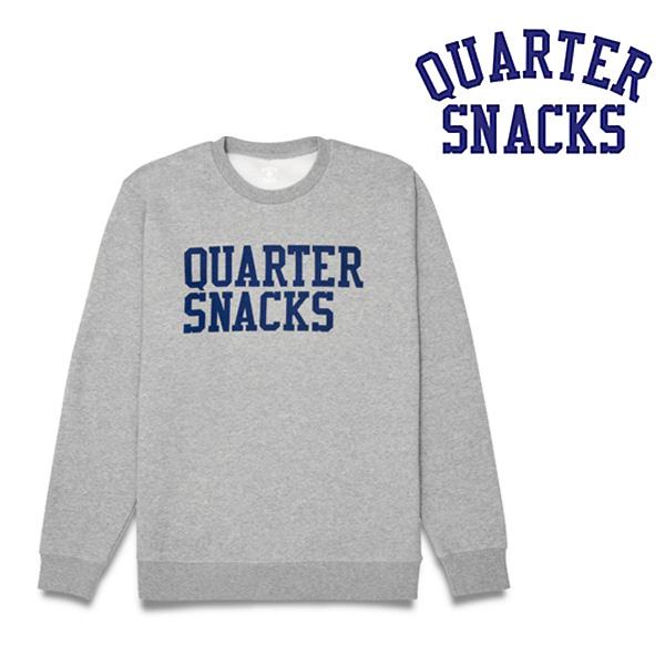 QUARTER SNACKS　クウォータースナックスクルーネック　スウェット　トレーナー　メンズ　グレー　裏起毛Part of a set! Goes with the pants!※返品交換はご遠慮くださいませ。サイズ：着丈/身幅（cm）...
