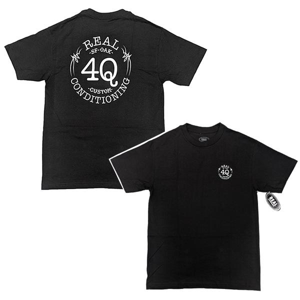 REAL SKATEBOARDS　リアルスケートボード半袖　Tシャツ　TSHIRT　ブラックTシャツ　Real x 4Q1989年にサンフランシスコにてトミー ゲレロとジム シーボーとDELUXE (REAL,ANTIHERO,KROOKE...