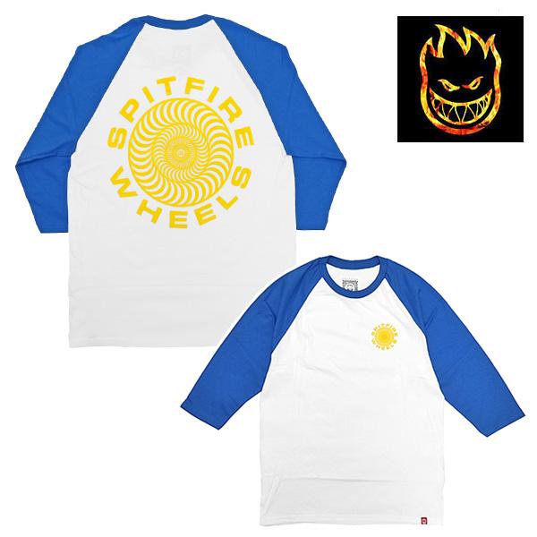 SPIT FIRE　スピットファイア ウィール　スピットファイヤーラグランスリーブTシャツ　７分袖Tシャツ　ロゴプリント　メンズ※こちらの商品は旧モデルにつき、大幅にお値下げしてご紹介しております。一部色あせ等が見受けられる場合がございます...