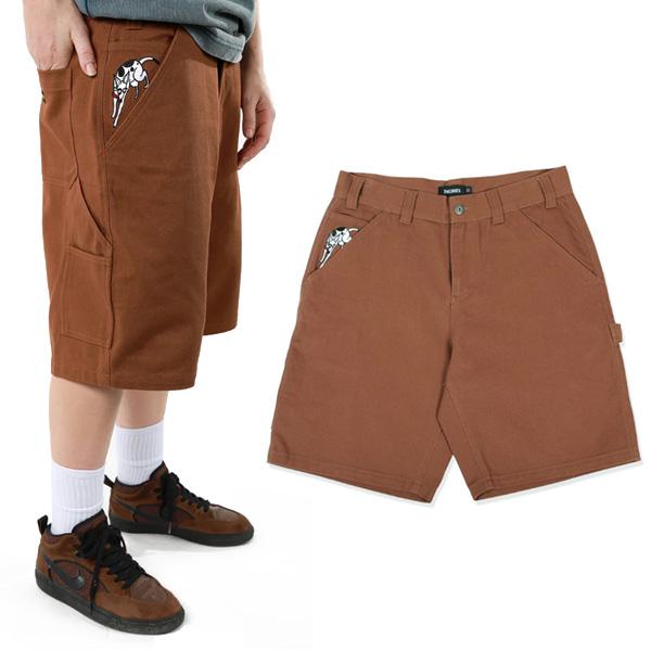 THEORIES OF ATLANTIS　セオリーズ オブ アトランティスハーフパンツ　ショートパンツ　ショーツ　メンズ　コットンツイル　カーペンターショーツ　ブラウンFor spring our carpenter pant style ...
