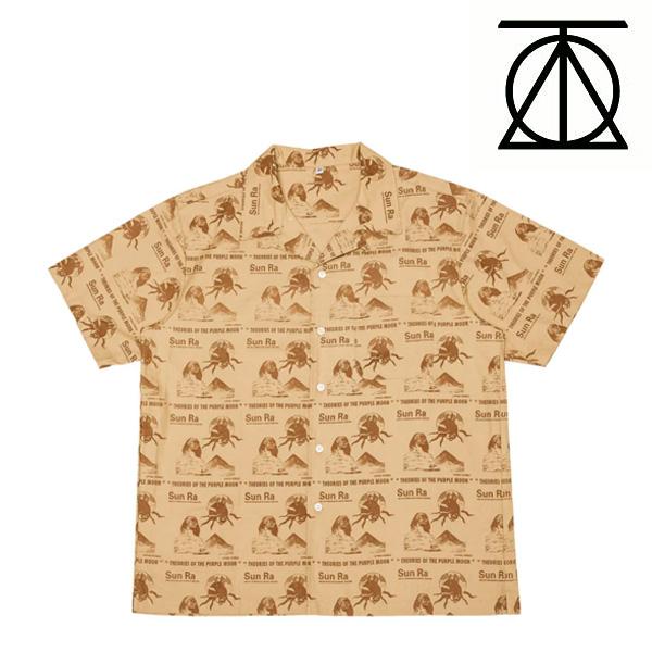 THEORIES OF ATLANTIS　セオリーズ オブ アトランティスシャツ　半袖シャツ　総柄シャツ　エジプト　The Purple Moon Vacation shirt is a summer top with vintage in...