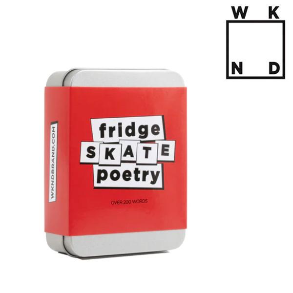 WKND SKATEBOARDS　ウィークエンド スケートボードマグネット　WEEKEND　200個以上の単語のマグネット? Contains over 200 Themed Magnetic Words ? Metal Tin Setパッ...