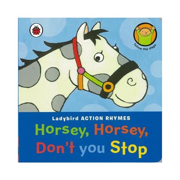 英語圏の手遊び歌の絵本です。「お馬さん止まらないで」など全５曲掲載。楽しく英語が学べます。２−４歳対象。