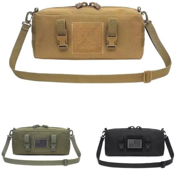 ■モールシステム対応のミニショルダーベルクロ部分に別売りのワッペンを取りつけることが可能です上部ファスナー開閉ベルクロ調節＆取り外し可能のショルダーストラップ内側仕切りなし素材:ポリエステル100%サイズ： 横：約36cm 縦：約15cm ...