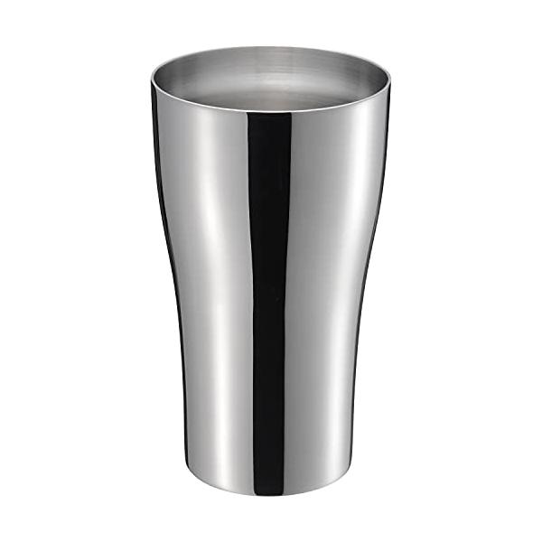 モダンシルバー/8.2×8.2×14.5cm/ME-7243・PatternName:400ml(二重構造)・パッケージ個数:1・材質:18-8ステンレス・サイズ:約7.9×7.9×高さ14cm・重量:約210g・容量:約400ml・生産国:日本