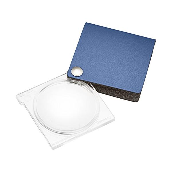 ブルー/小/1730-331B・Color:ブルー・パッケージ個数:1・倍率:3.5倍・レンズサイズ:45mm・本体サイズ:幅54×長さ56×厚さ10mm・本体重量:26g・レンズの種類:球面凸(両面可視)