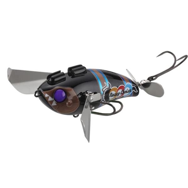 フローティングナジーチョイス/カカオブラック/66mm/-・Color:ナジーチョイス/カカオブラックSize:66mm・自重:18g・全長:66mm・タイプ:フローティング・ダブルフック/スチールボール/リアプロップ/大径球マグネット固定...