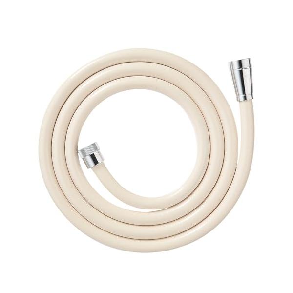 水栓側アダプター付アイボリー/2ｍ/PS30-86TXA2-I・Color:アイボリーSize:2ｍStyle:水栓側アダプター付・パッケージ個数:1・標準より少し長め、長さ2ｍシャワーホースです。・シャワーヘッドの取付金具は回転式のためホ...
