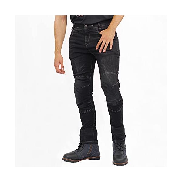 WJ-749ブラック/3XL/07-749・Color:ブラックStyle:WJ-749PatternName:3XL・ライディングに適したデニムジーンズ・レギュラーフィットパターン・ストレッチデニム使用・快適な乗り心地のための3D人間工学...