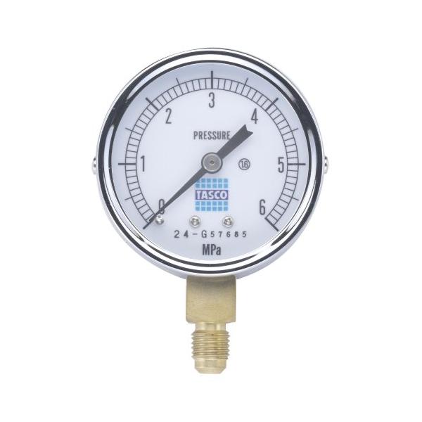 -/ゲージ外径:63φ/TA140LF-60・パッケージ個数:1・圧力範囲:0~6.0MPa・ゲージ外径:63φ・取付ネジ径:1/4フレア