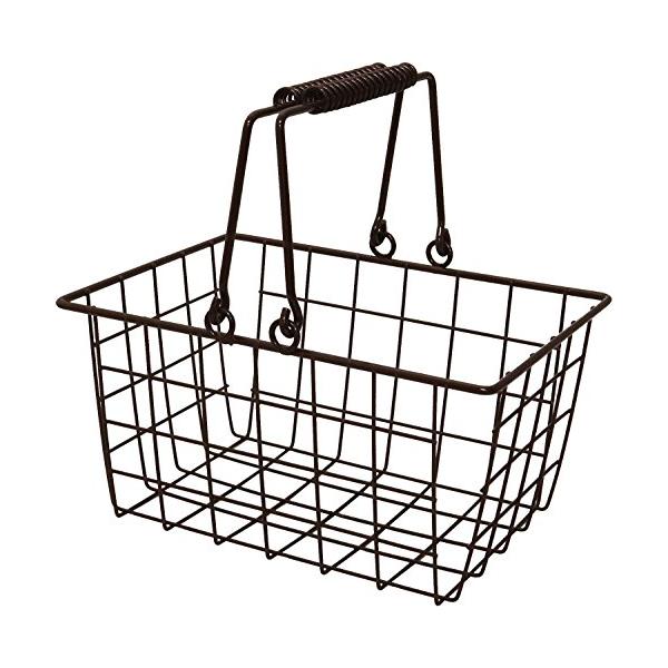 ブラウン/約23×17×11.5(取っ手含まず)cm/SWZ-001-BR・PatternName:ブラウン/S・パッケージ個数:1・サイズ:約23×17×11.5(取っ手含まず)cm・本体重量:約0.31kg・材質:アイアン・原産国:中国