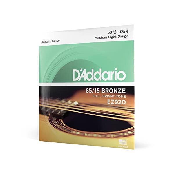 弦のみ.012-.054/Medium Light .012-.054/EZ920・Size:Medium Light .012-.054・パッケージ個数:1・1セット・弦のみ・.012-.054・弦数:6・ブロンズ配合比を85:15に設定...